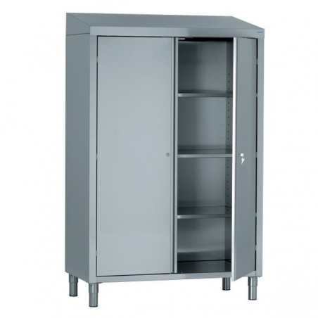 Armoire inox avec deux portes battantes| Armoire de rangement en inox