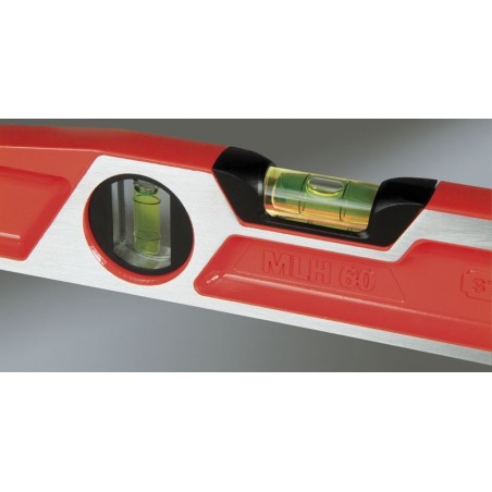 Niveau bulle trapézoïdale MLH Stanley aluminium 30 40 50 60 80 100 cm